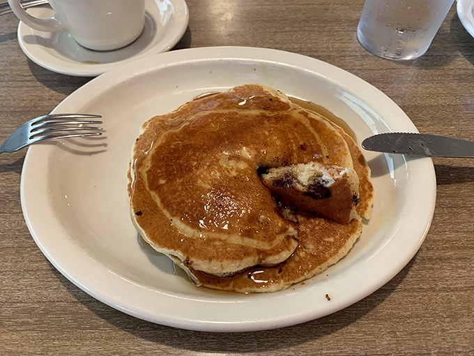 Golden pancakes with that perfect crisp edge and pillowy center. One bite and you'll understand why some Ohio residents schedule their weekends around these beauties.