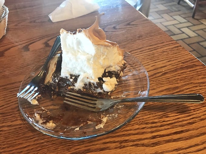 This chocolate meringue pie doesn't just satisfy a sweet tooth—it creates a religious experience that'll have you speaking in tongues of whipped delight.
