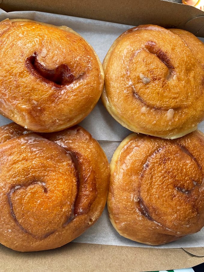 These cinnamon rolls could broker world peace – nobody stays angry when faced with this much glazed perfection.