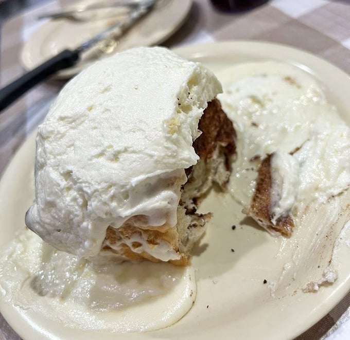Behold the legendary cinnamon rolls that have launched a thousand road trips and zero regrets about calories.