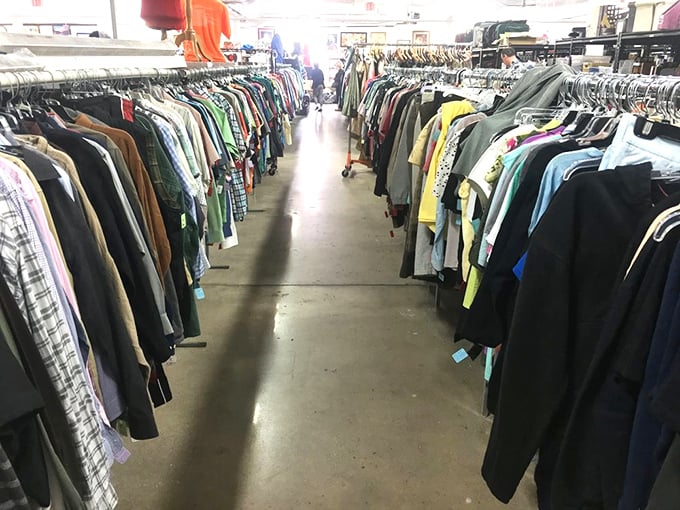 Not just clothes—a textile library where every garment tells a story. This impressive collection makes department stores look like they're not even trying.