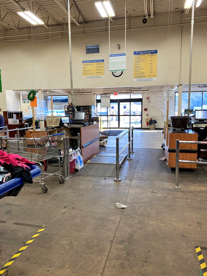 The checkout counter where dreams come true and wallets stay surprisingly heavy after major shopping sprees.