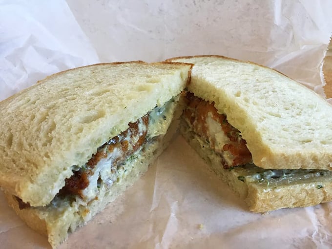 This isn't just a sandwich; it's edible evidence that simplicity—fresh fish, good bread, and house-made tartar sauce—creates perfection.