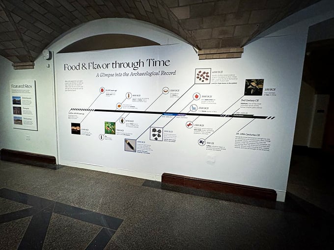 A delicious journey through time where food history meets interactive storytelling brilliance.