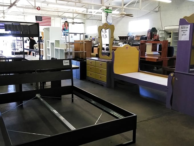 That yellow bed frame isn't just furniture—it's someone's childhood memory waiting to be reborn in a new home.