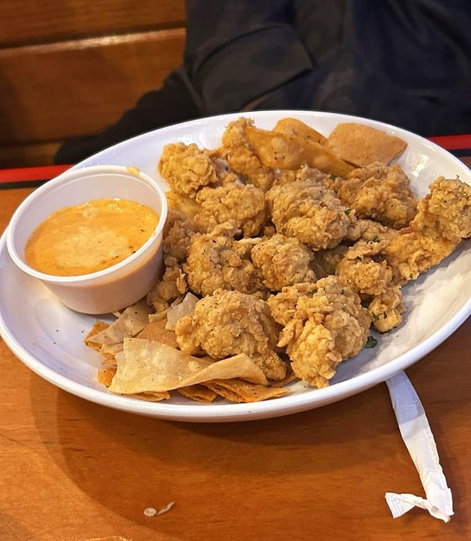 These aren't your average tourist-trap gator bites – they're tender, perfectly seasoned morsels that convert skeptics into believers with one bite.