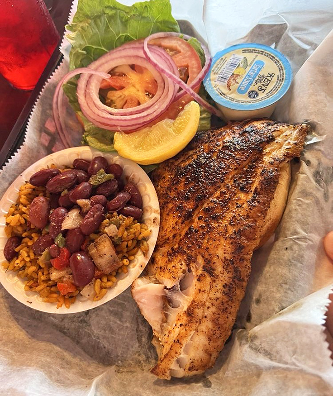 Blackened grouper doesn't need to dress fancy to impress – this sandwich brings the Gulf to your taste buds with zero pretension and maximum flavor.