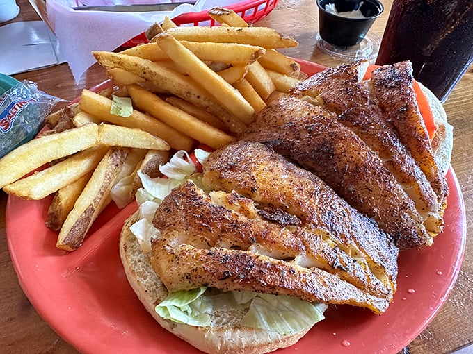 Behold the grouper sandwich that's bigger than your head and twice as satisfying as your last vacation.