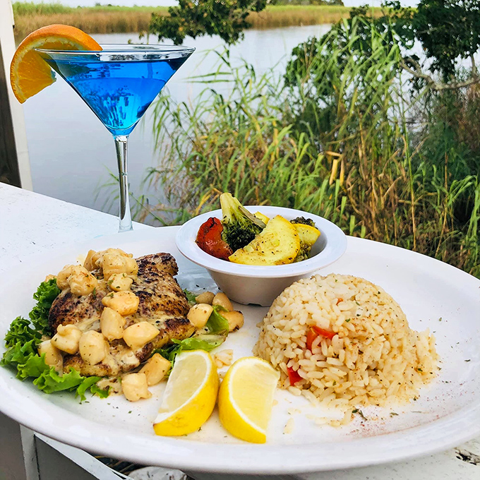 This grilled grouper plate looks like it graduated summa cum laude from the University of Deliciousness with honors.