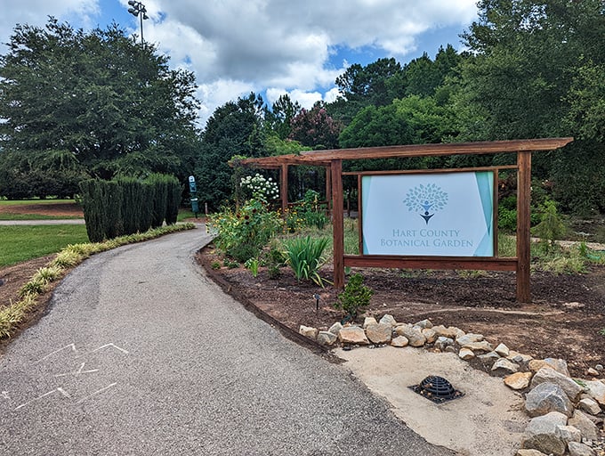 Hart County Botanical Gardens welcomes visitors with paths that meander like a good conversation over coffee.
