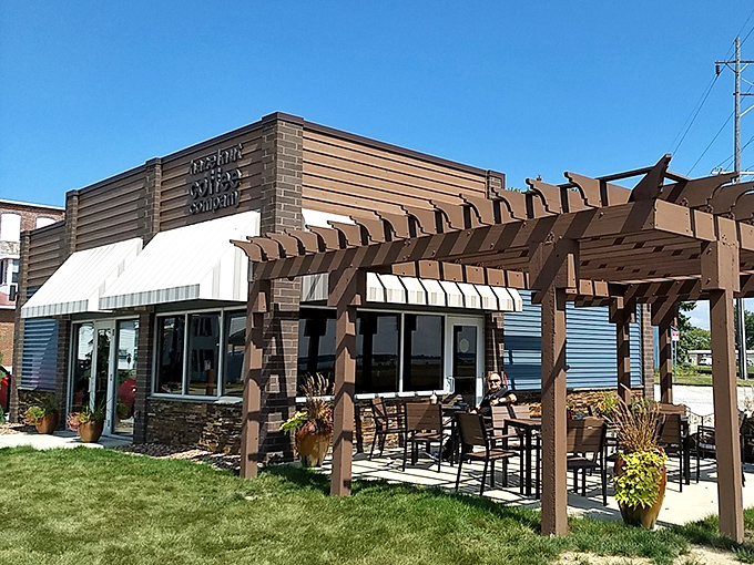 Celina Coffee Company offers that perfect small-town café vibe where the outdoor seating practically begs you to linger over a second cup.