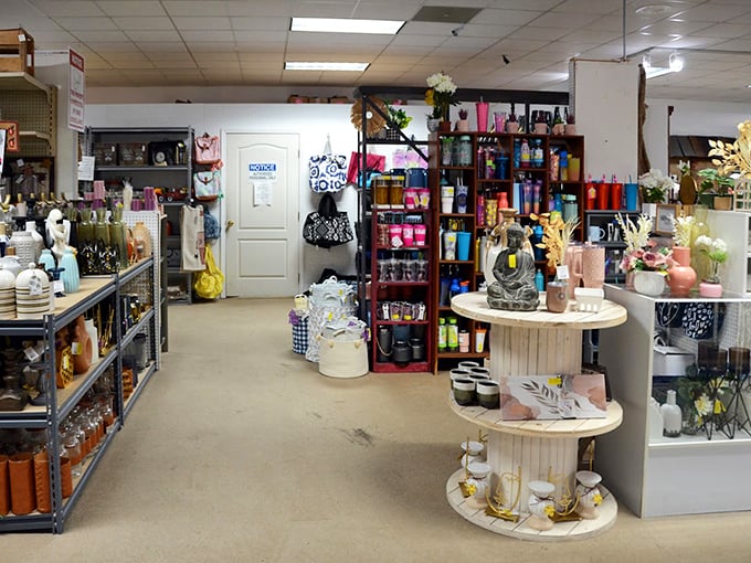 Home goods section or time machine? These displays transport you to kitchens and living rooms of yesteryear faster than any DeLorean.