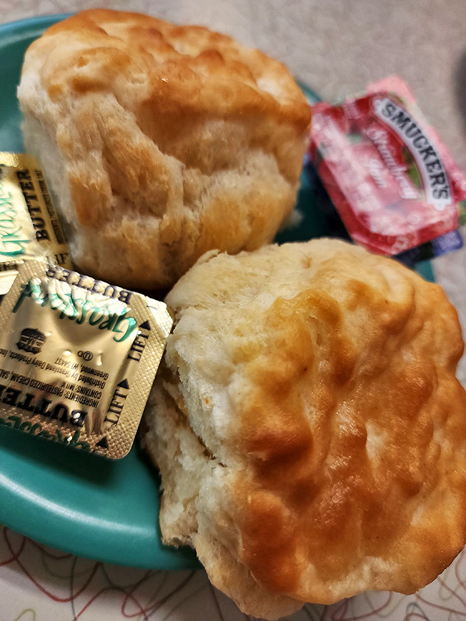 These aren't just biscuits; they're golden-topped clouds of Southern heritage. Break one open and watch the steam escape like delicious smoke signals.