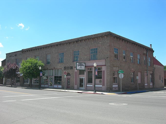 The Laird Building anchors downtown with the sturdy confidence of someone who's seen a century of change and decided to stick with what works.