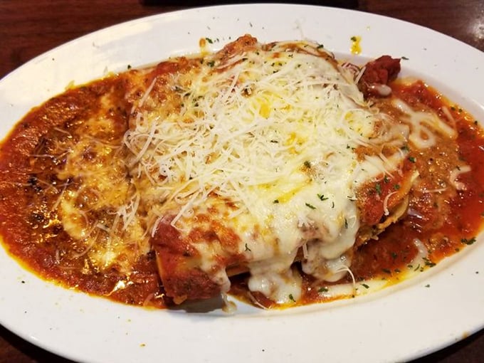 This isn't just lasagna—it's layers of comfort wrapped in a blanket of melted cheese and nostalgia. The kind of dish that makes you want to hug the chef.