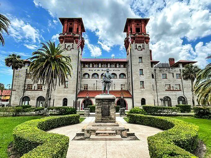 The Lightner Museum stands as a testament to Gilded Age extravagance. Those twin towers aren't compensating for anything—they're just showing off, as they should.