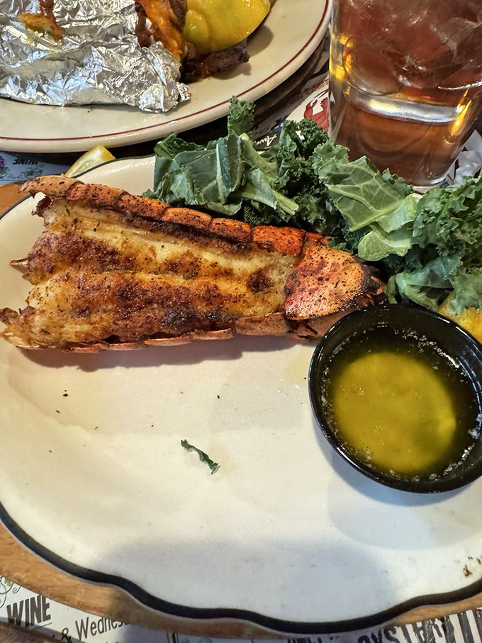 Not all seafood needs to swim in butter, but when it does—as with this perfectly grilled lobster tail—resistance becomes entirely futile.