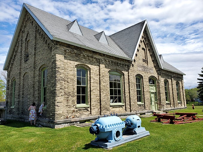 The Manistee County Historical Museum stands as a testament to the town's industrial past, complete with vintage machinery that could tell tales.