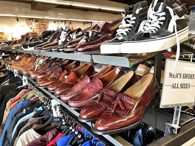 Men's footwear that tells stories of boardrooms and backyard barbecues alike. Those leather loafers have barely touched pavement.