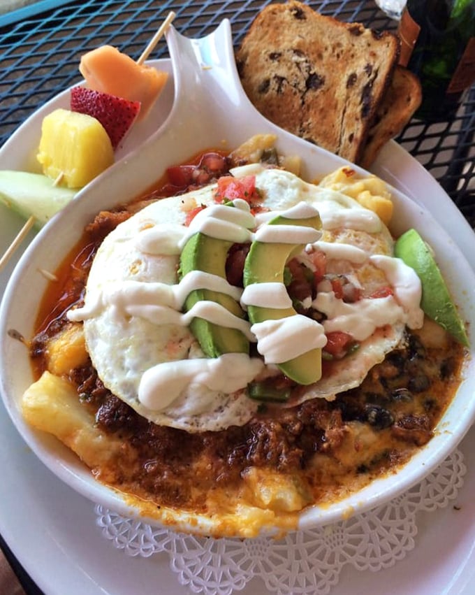 This Mexican skillet is what breakfast dreams are made of—eggs, avocado, and salsa performing a morning mariachi on your taste buds.