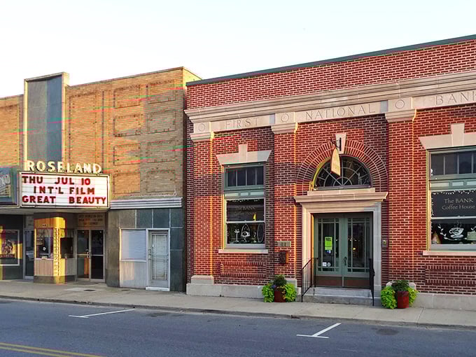 The Roseland Theatre and historic bank building—where you can make a deposit of memories and withdraw a night of entertainment.