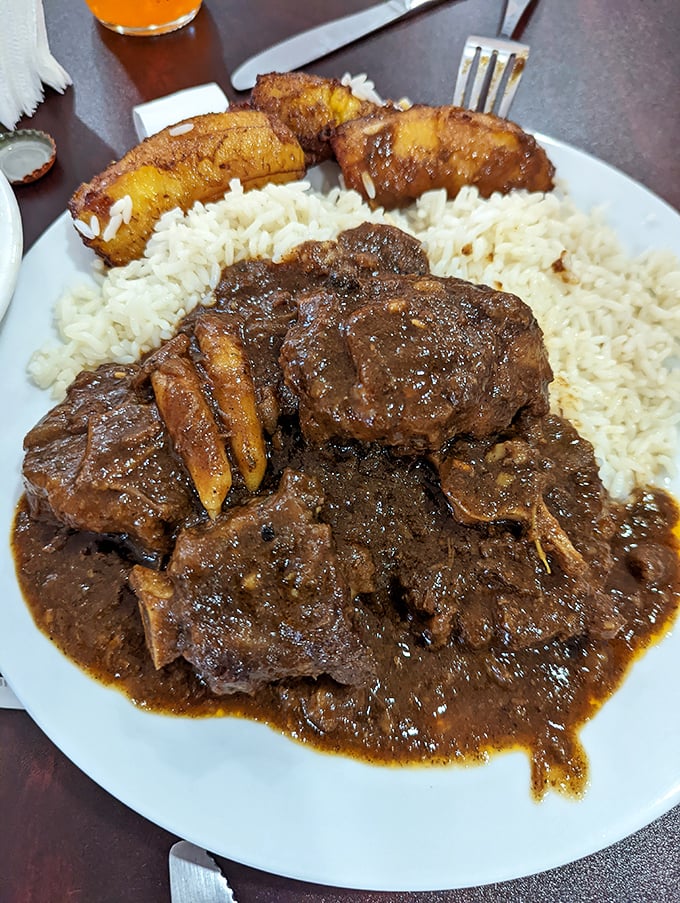 The legendary oxtail – so tender it surrenders from the bone with just a whisper, swimming in a gravy worth bottling and taking home.