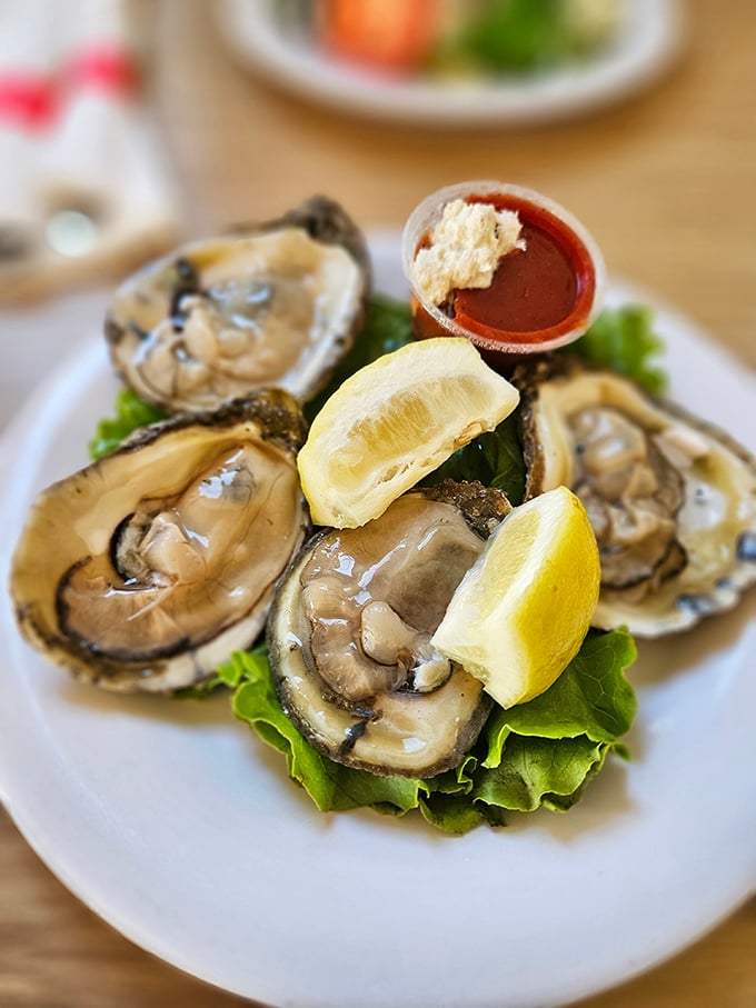 Fresh oysters that taste like the ocean bottled its best moments just for you. Served with lemon wedges and cocktail sauce, they're nature's perfect appetizer.