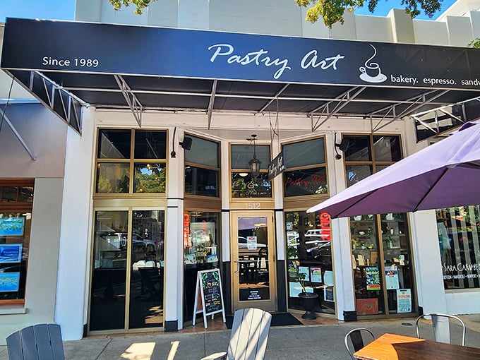 Pastry Art café beckons with promises of caffeine and carbs—the two food groups that fuel every successful vacation morning.