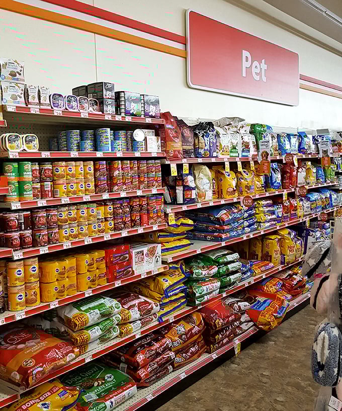 Fido and Fluffy needn't suffer during budget crunches. This pet aisle ensures four-legged family members maintain their quality of life.