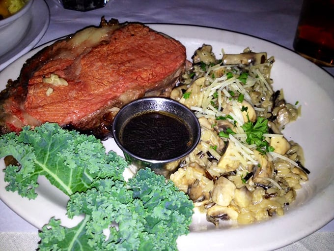 Jake's prime rib isn't just meat—it's a masterclass in patience, a testament to proper seasoning, and the reason people set their GPS for Menomonie.