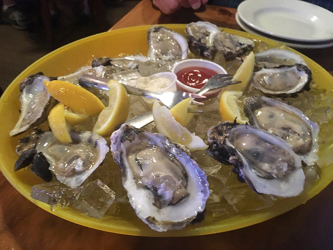 "These oysters aren't just served, they're presented – glistening on ice, waiting for just a squeeze of lemon to unlock their briny perfection."