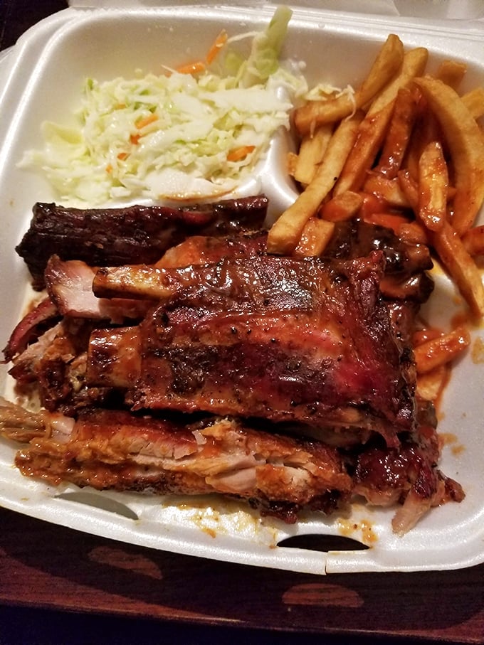These ribs don't just fall off the bone—they practically leap into your mouth, leaving behind a trail of sticky, glorious evidence on your fingers.