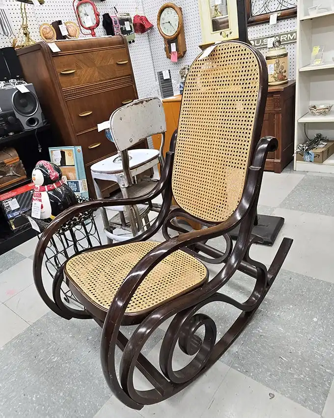 This isn't just a rocking chair—it's a portal to front porch conversations and lemonade summers from another era.