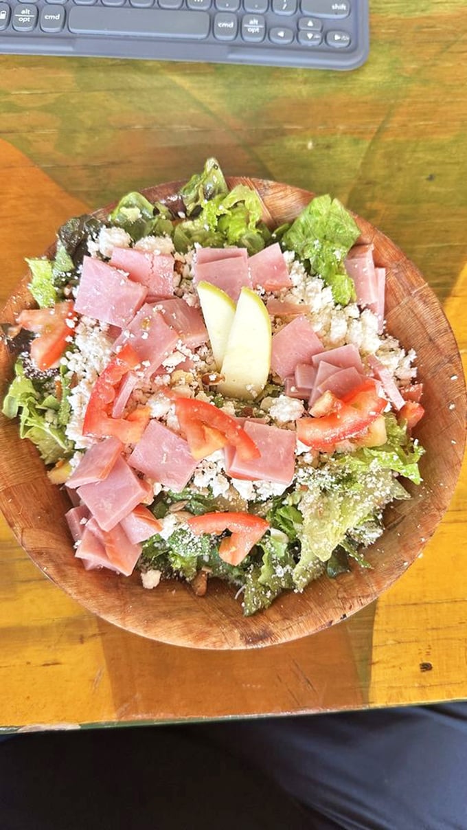 Fresh greens get the royal treatment in a salad that's almost too pretty to eat.