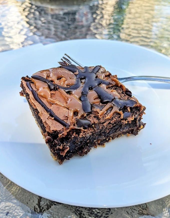 This brownie doesn't play fair – it's the dessert equivalent of bringing a bazooka to a water gun fight.