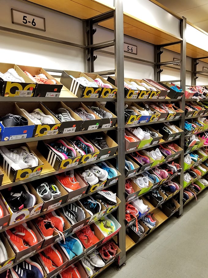 Sneaker heaven isn't just a myth—it's row after glorious row of footwear that won't require a second mortgage.