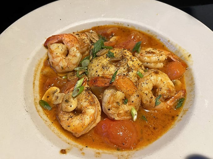 These blackened shrimp swim in a sauce so flavorful you'll want to bottle it, like capturing lightning in a Mason jar.
