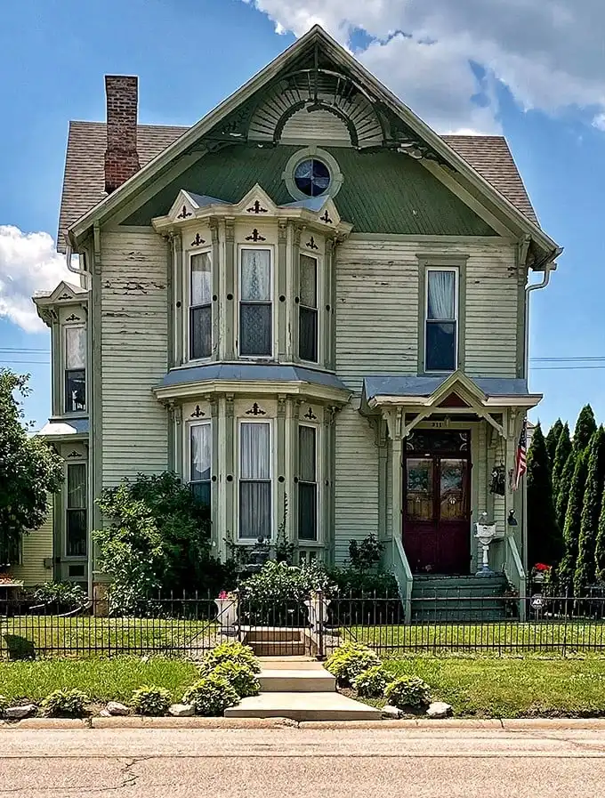 This Victorian beauty with its ornate bay windows and gingerbread trim stands as testament to an era when houses weren't just built—they were crafted.