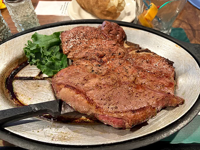 This isn't just a steak—it's a declaration of principles. Perfectly seared, properly seasoned, and cooked with the reverence beef deserves. Carnivore poetry on a plate.
