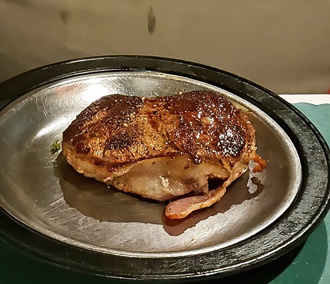 This isn't just a steak; it's a masterpiece of simplicity. The perfect sear creates a flavor-sealed package that makes time stand still with each bite.