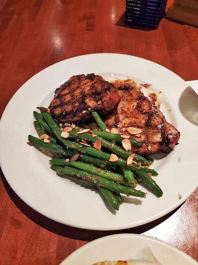 This perfectly charred protein isn't just a meal—it's edible evidence that Weber's chefs have mastered the art of fire and flavor.
