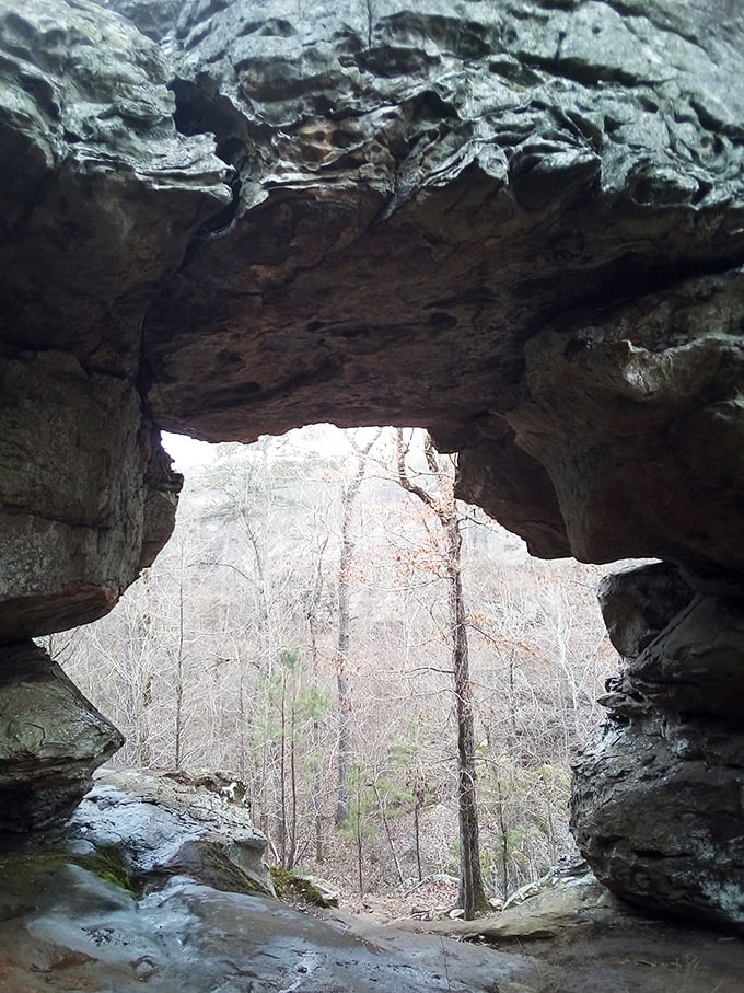 This natural stone arch isn't just a geological formation – it's a portal to a time when "streaming" meant something entirely different.