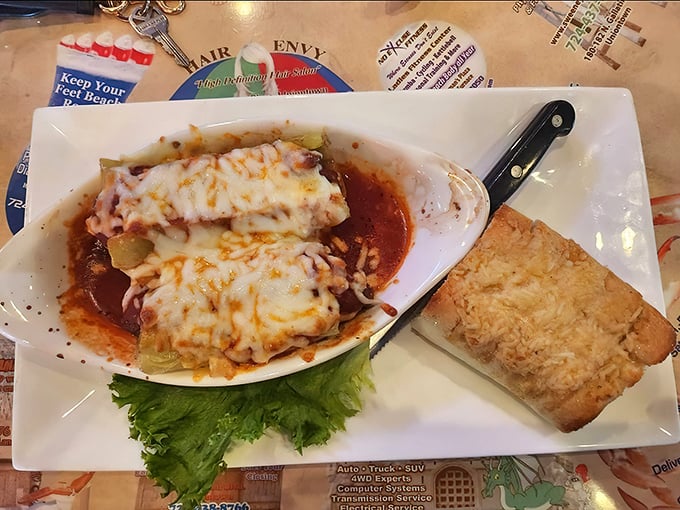 These aren't just stuffed banana peppers – they're little flavor bombs that might make you consider moving to Uniontown permanently.