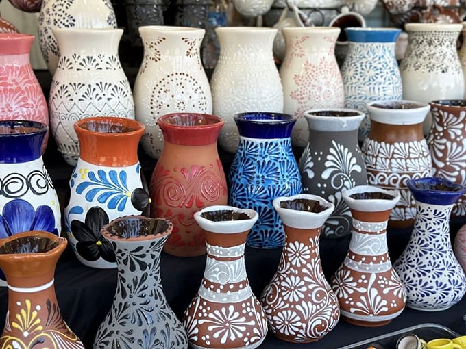 Handcrafted pottery displays showcase artisan skills that transform clay into conversation pieces for any home.