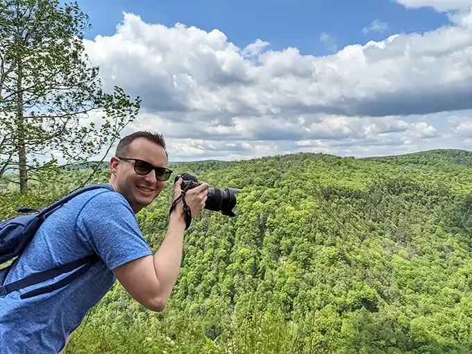 Photographers find their happy place at Leonard Harrison's overlooks, where every shot is practically National Geographic-worthy without even trying.