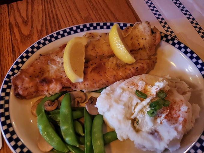 This walleye plate isn't just dinner—it's the reason people willingly drive hours through Wisconsin winter. Worth every mile and minute.