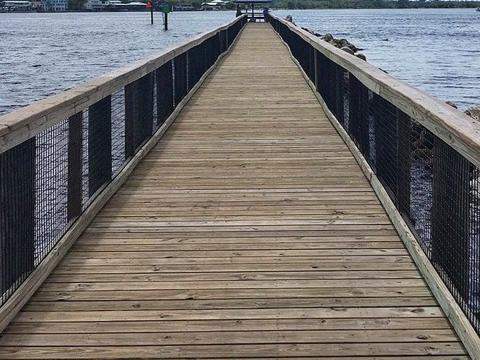 This boardwalk doesn't lead to cotton candy and carnival games, but something better – uninterrupted views and the soundtrack of gentle waves.