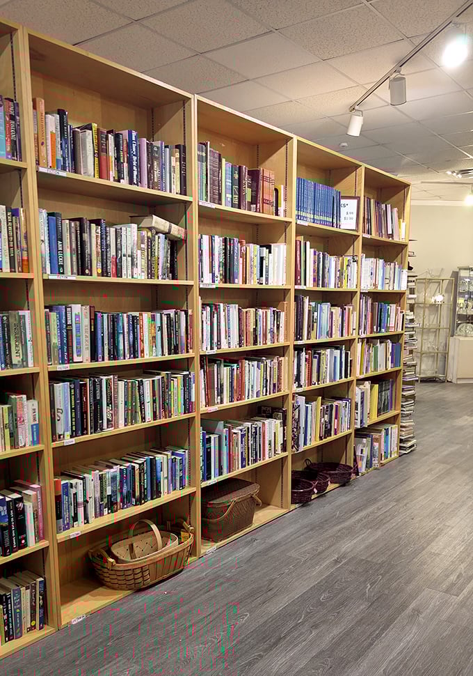 Bibliophiles rejoice! Floor-to-ceiling shelves house literary treasures from bestsellers to obscure gems, all waiting for their next chapter with you.