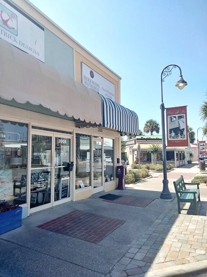Browse charming local shops with striped awnings and welcoming doorways, where "retail therapy" costs less than an actual therapy session.