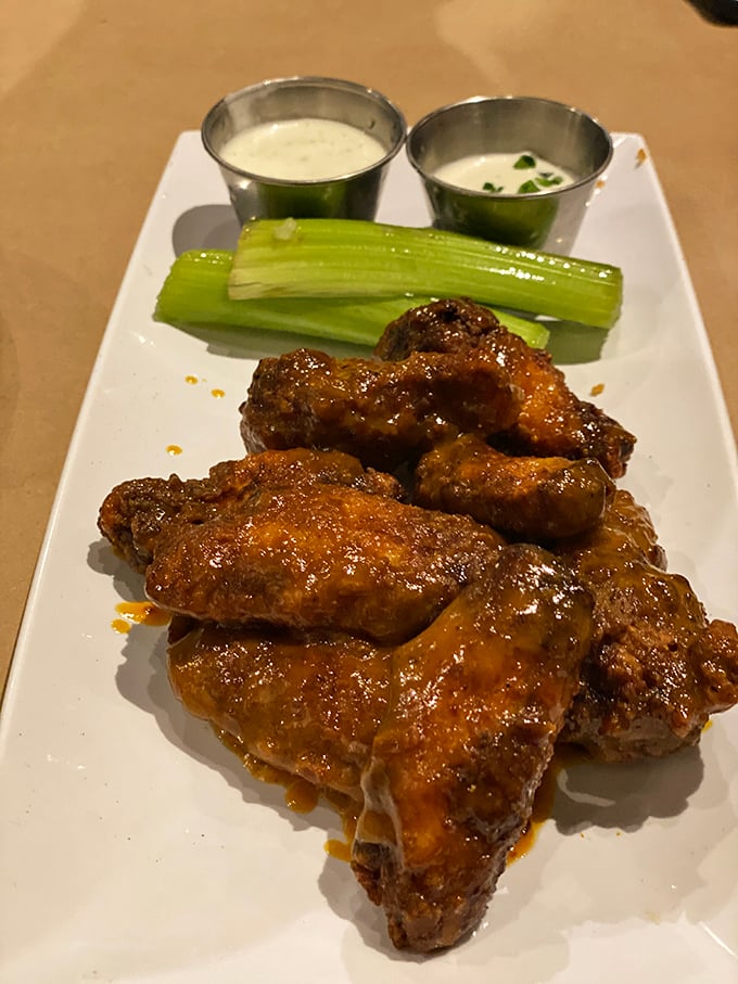 These wings aren't just wings—they're flavor vehicles with a mission to make celery relevant again. Mission accomplished.
